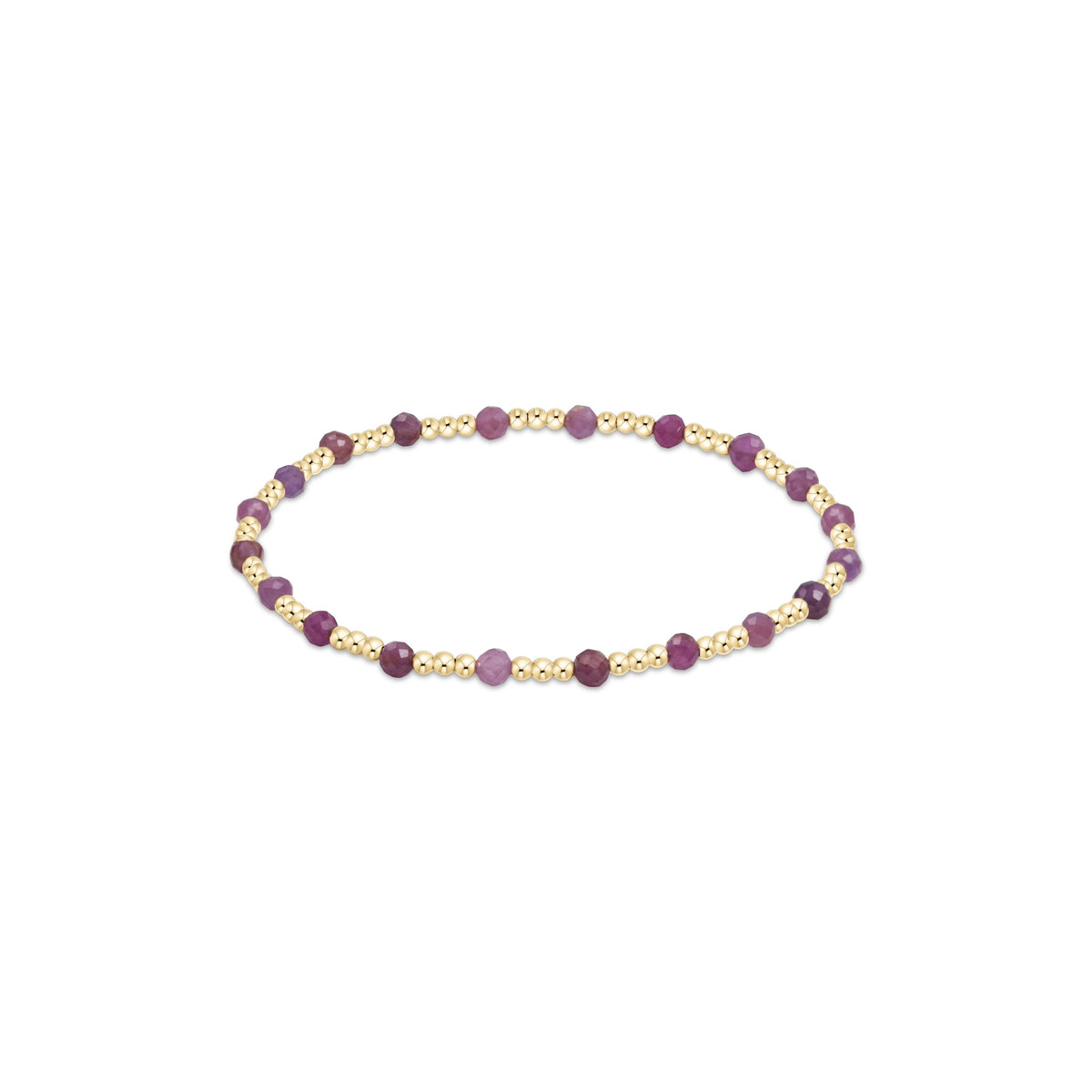 Enewton Gemstone Gold Sincerity 3mm Bead Bracelet – Ruby — Little Red ...