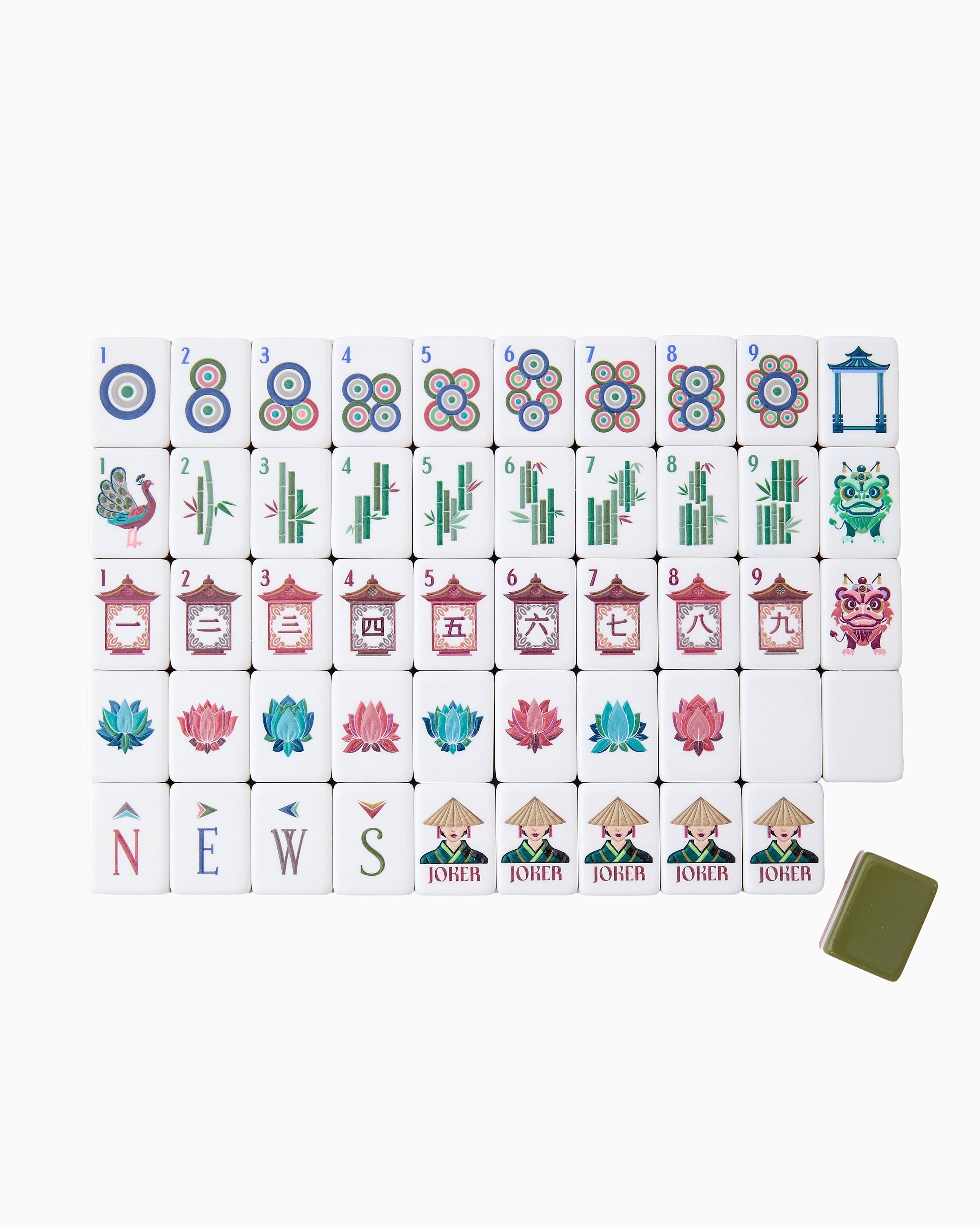 Oh My Mahjong Drake Mahjong Tiles - Premium Contemporary Set — Little ...