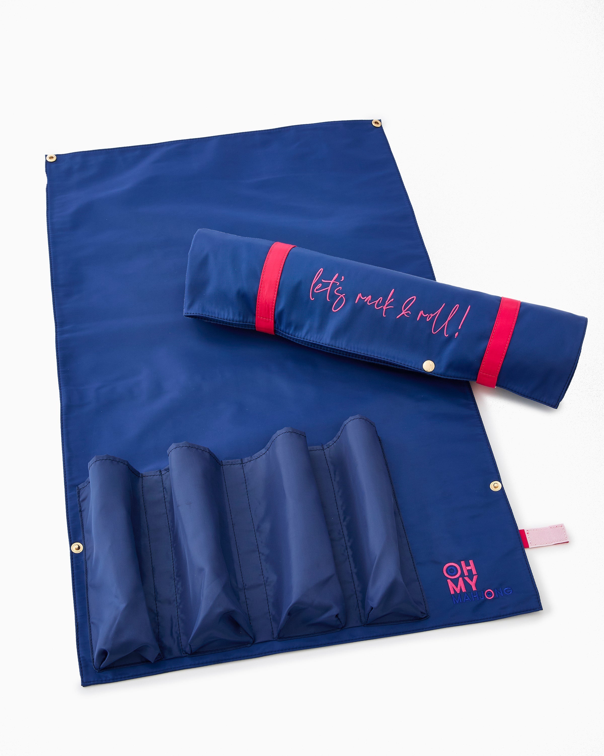 Navy Let's Rack & Roll Bag - Mahjong Storage by Oh My Mahjong — Little ...